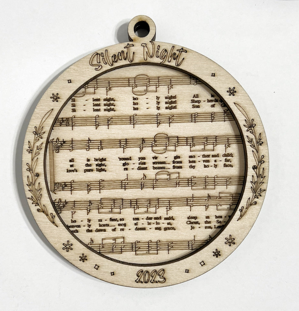 Double Layered Christmas Carol Scored Christmas Ornaments Charms Tags ...