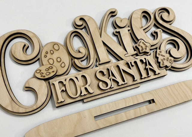 Cookies For Santa Standing Shelf Sitter – Sawdust & Swirls