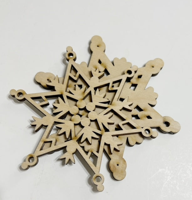 Fancy Snowflake Christmas Ornament – Sawdust & Swirls